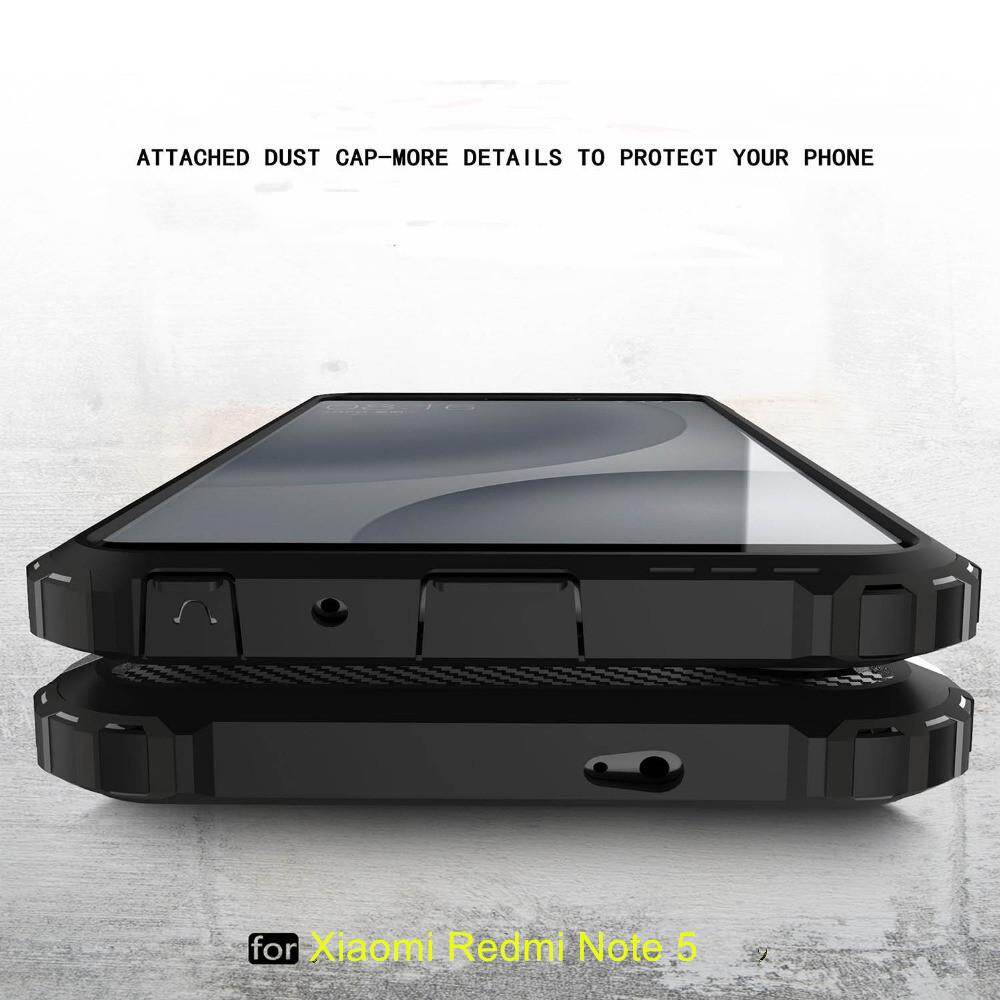 For Xiaomi Redmi Note 5 Phone Case, Shockproof Hard Rugged Hybrid Armor ...