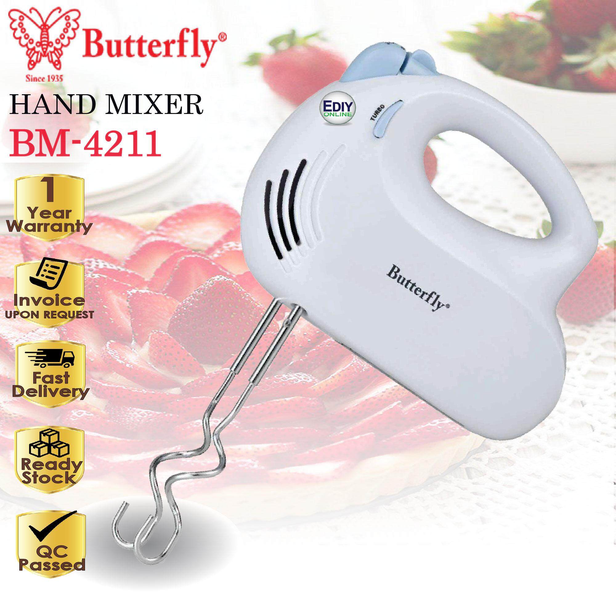 Butterfly Hand Mixer with 5 Speed BM-4211 BM4211 - 200W Bakery Cake ...