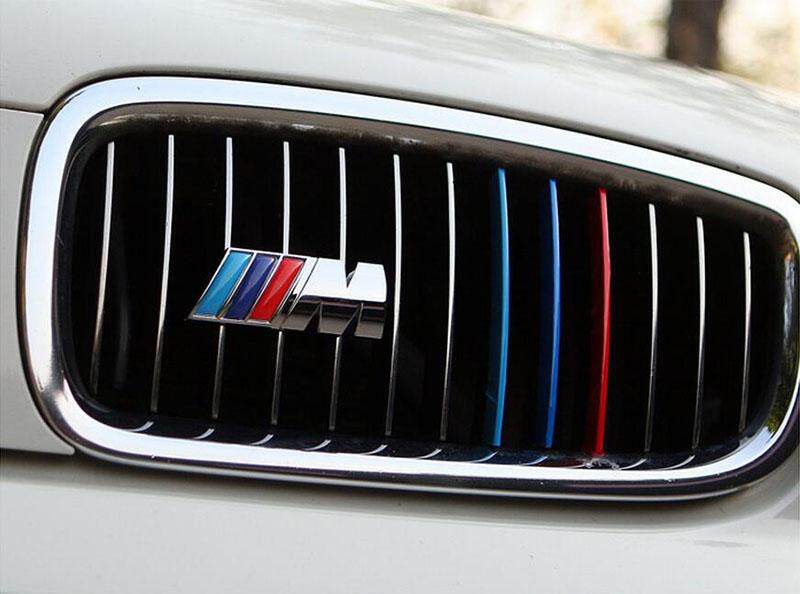 1 Set Metal Chrome Badge M M Power Car Front Grille emblem For BMW M M3 ...