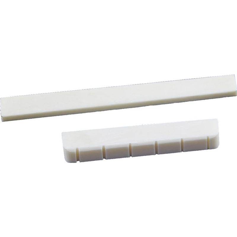 White Guitar Parts 6 String Classical Guitar Bone Bridge Saddle And Nut ...