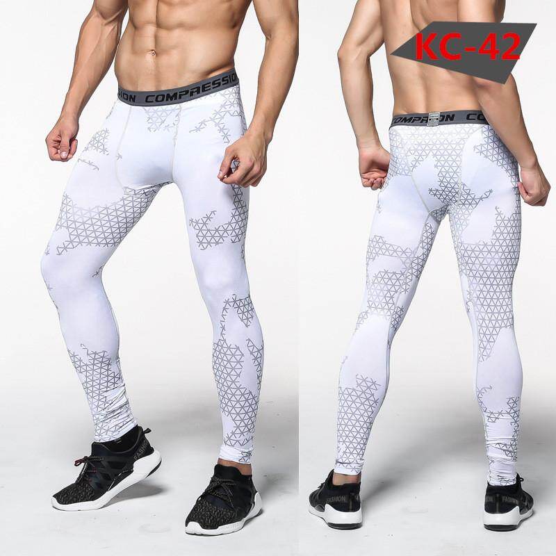 New Mens Compression Pants Camouflage Jogger Tights Lycra Bodybuilding ...
