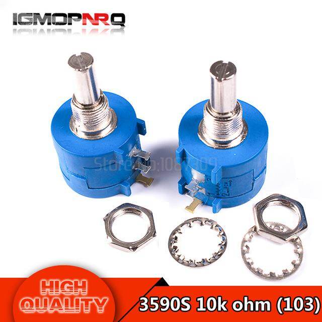 3590S-2-103L 3590S 10K ohm โพเทนชิออมิเตอร์แบบ Multi-Turn ที่แม่นยำ 10 ...