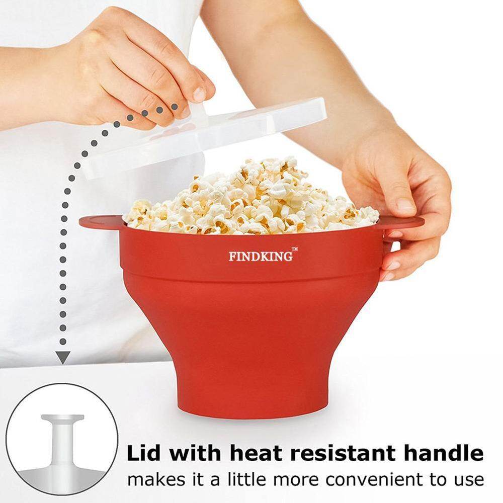 DXY Microwaveable Popcorn Maker Pop Corn Bowl With Lid Microwave Oven ...