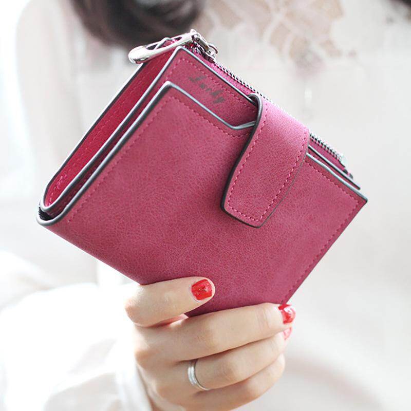 Fashion Small Female Purse short purse Lady Letter Snap Fastener Zipper ...