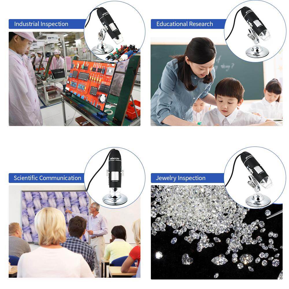 KKmoon 1600X Magnification USB Digital Microscope with OTG Function ...