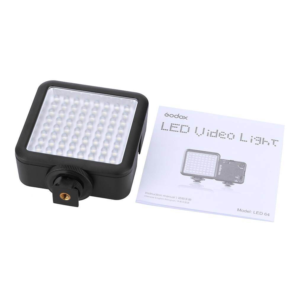 Godox LED64 Video Light 64 LED Lights for DSLR Camera Camcorder mini ...