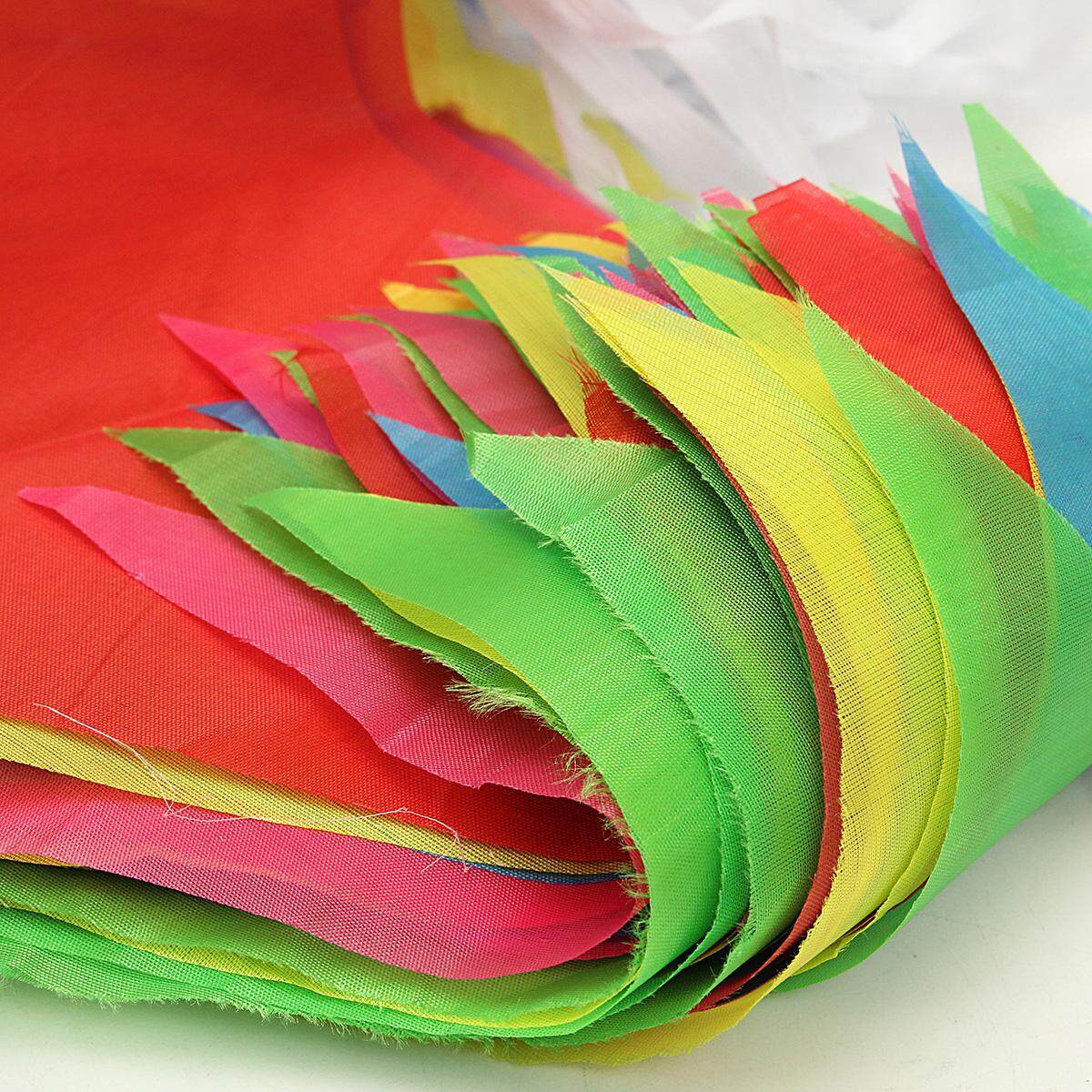 150pcs 50m Multicolor Triangle String Flag Banner Bunting for Home ...