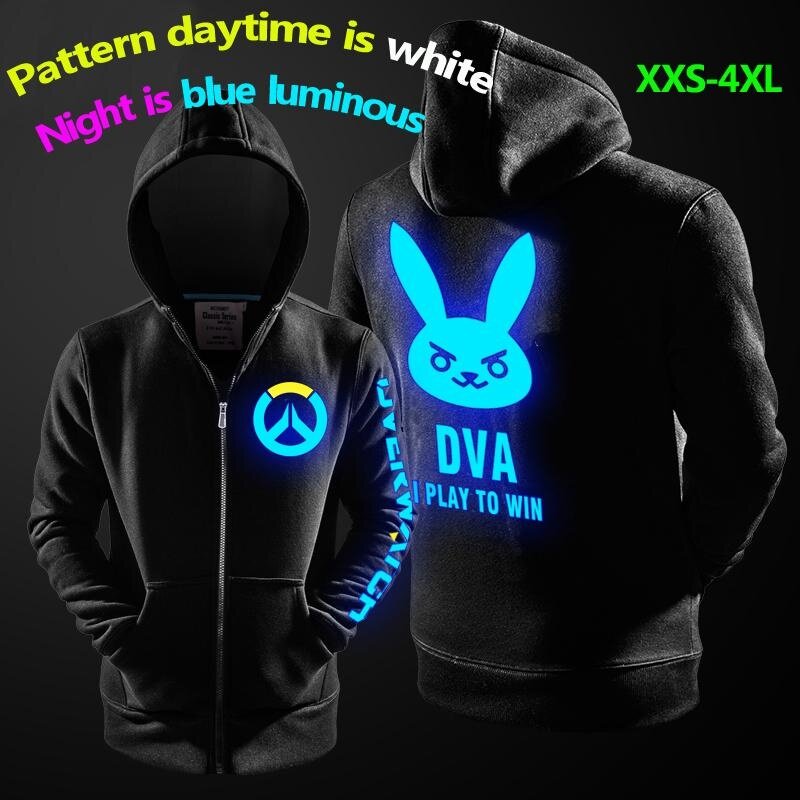 Cosplay Costume Hoodies Overwatch OW Cute D.VA dva Rubbit Pattern ...