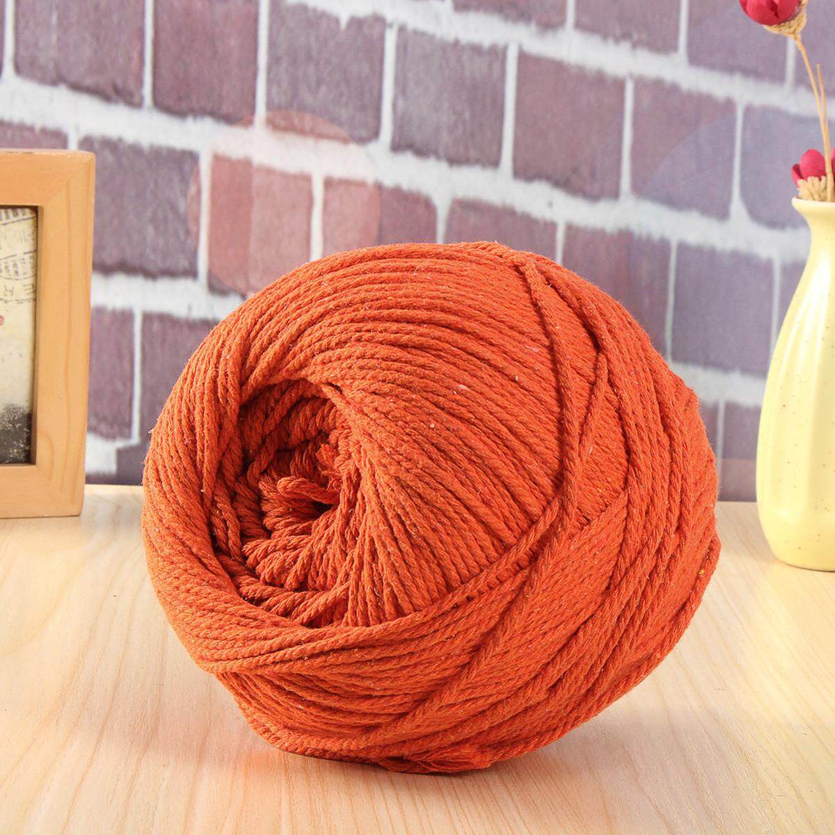 260M DIY Long Macrame Colorful Cotton Twisted Cord Rope Crafts Macrame ...