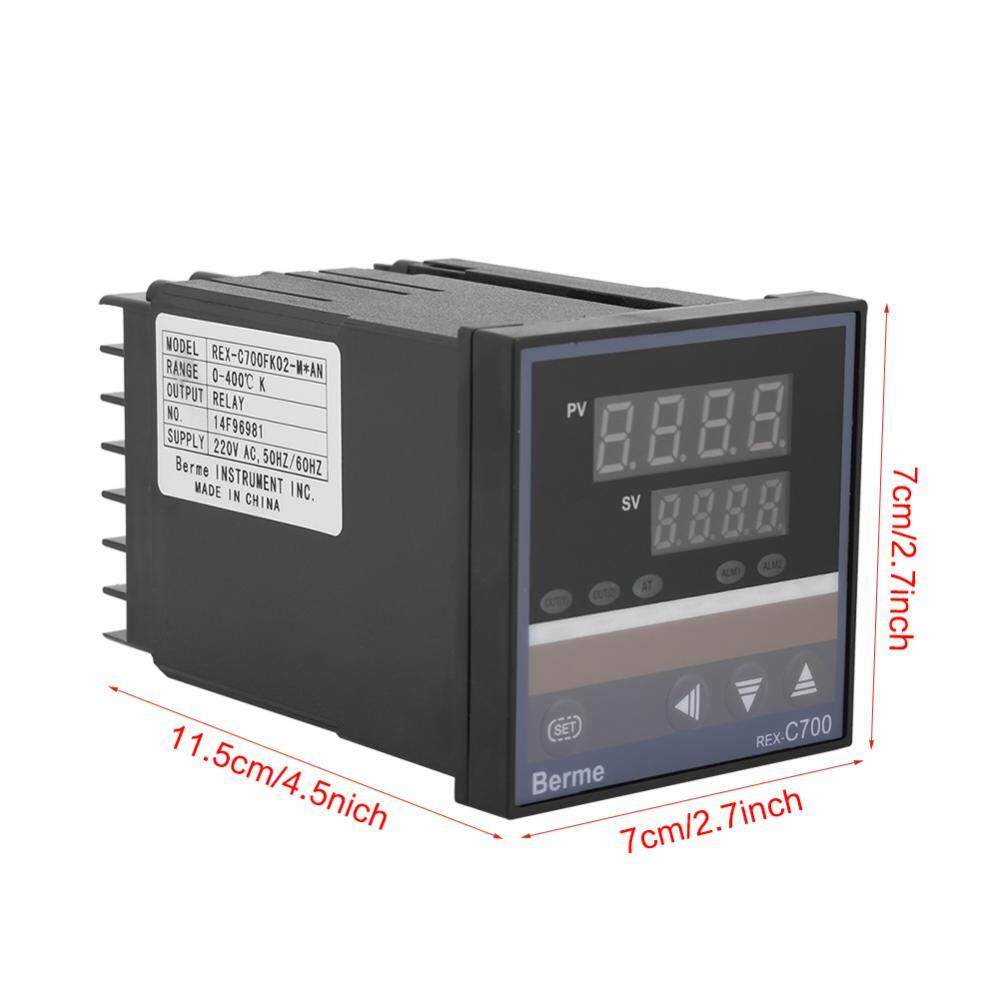 【Ready Stock】Digital PID Temperature Controller Thermocouple Input Relay REX-C700 0-400℃ Output ...