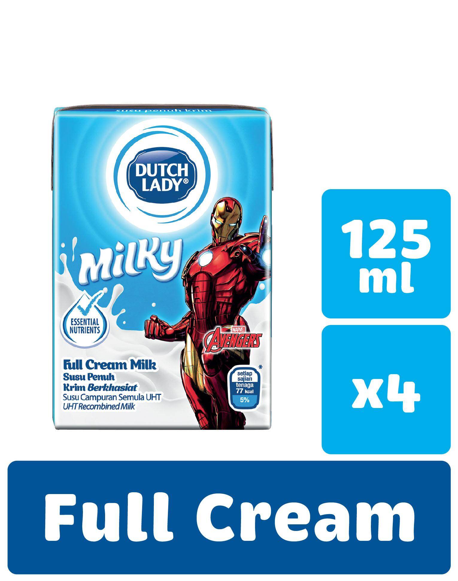 Dutch Lady Milky Marvel Full Cream (125ml x 4) | Lazada