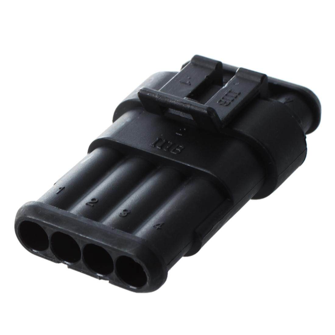 5 Kit 4 Pin Way Waterproof Electrical Wire Connector Plug - yomichew ...