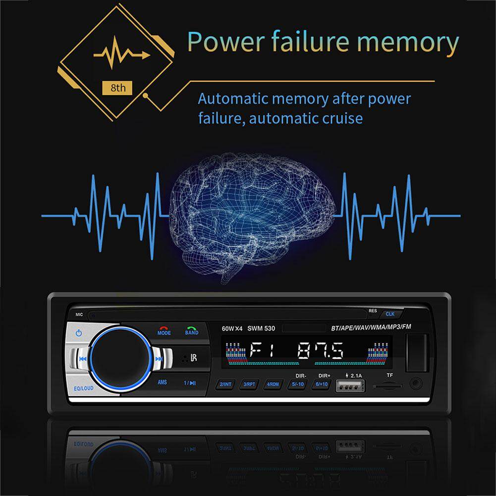 DX เครื่องเสียงรถยนต์มีบลูทูธสเตอริโอ 60WX4 วิทยุติดรถยนต์ 12 โวลต์ IN ...