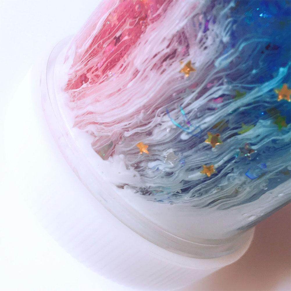 Starry เมฆ Slime สีสัน DIY ปุย Sequins คริสตัลโคลนของขวัญของเล่นเพื่อ ...
