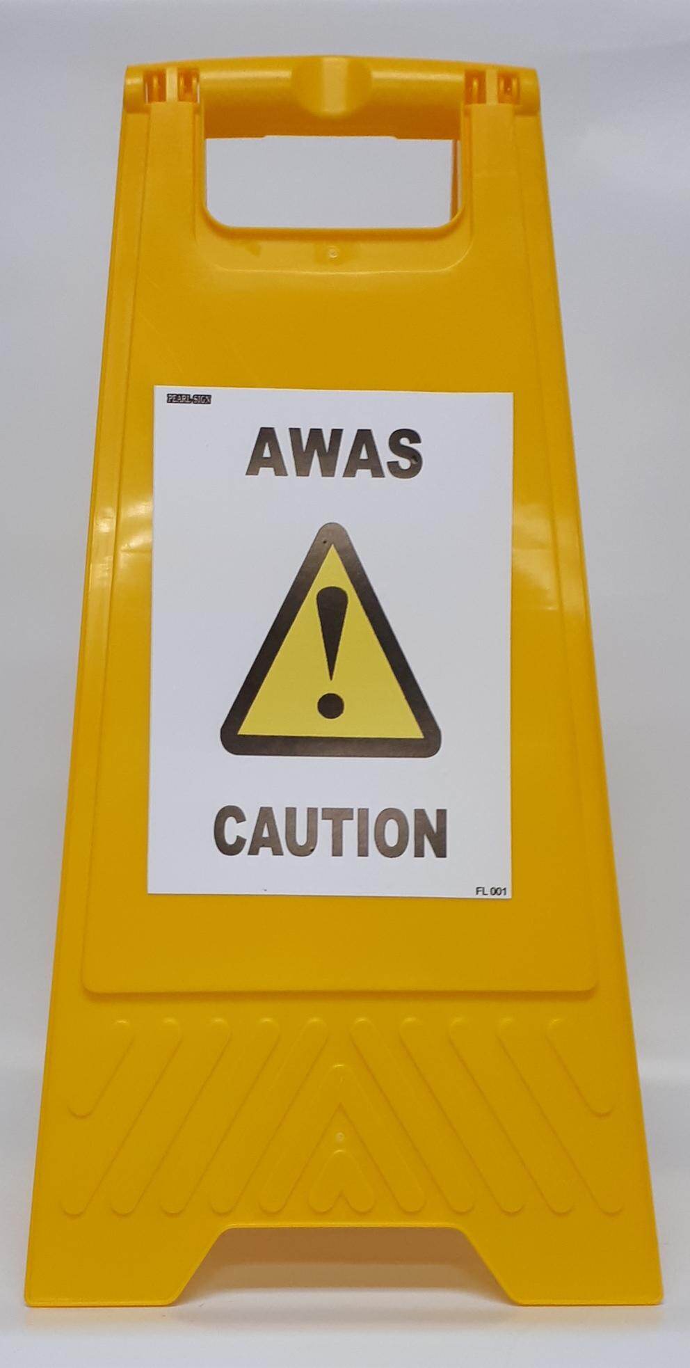 SAFETY FLOOR SIGN -AWAS CAUTION ! | Lazada
