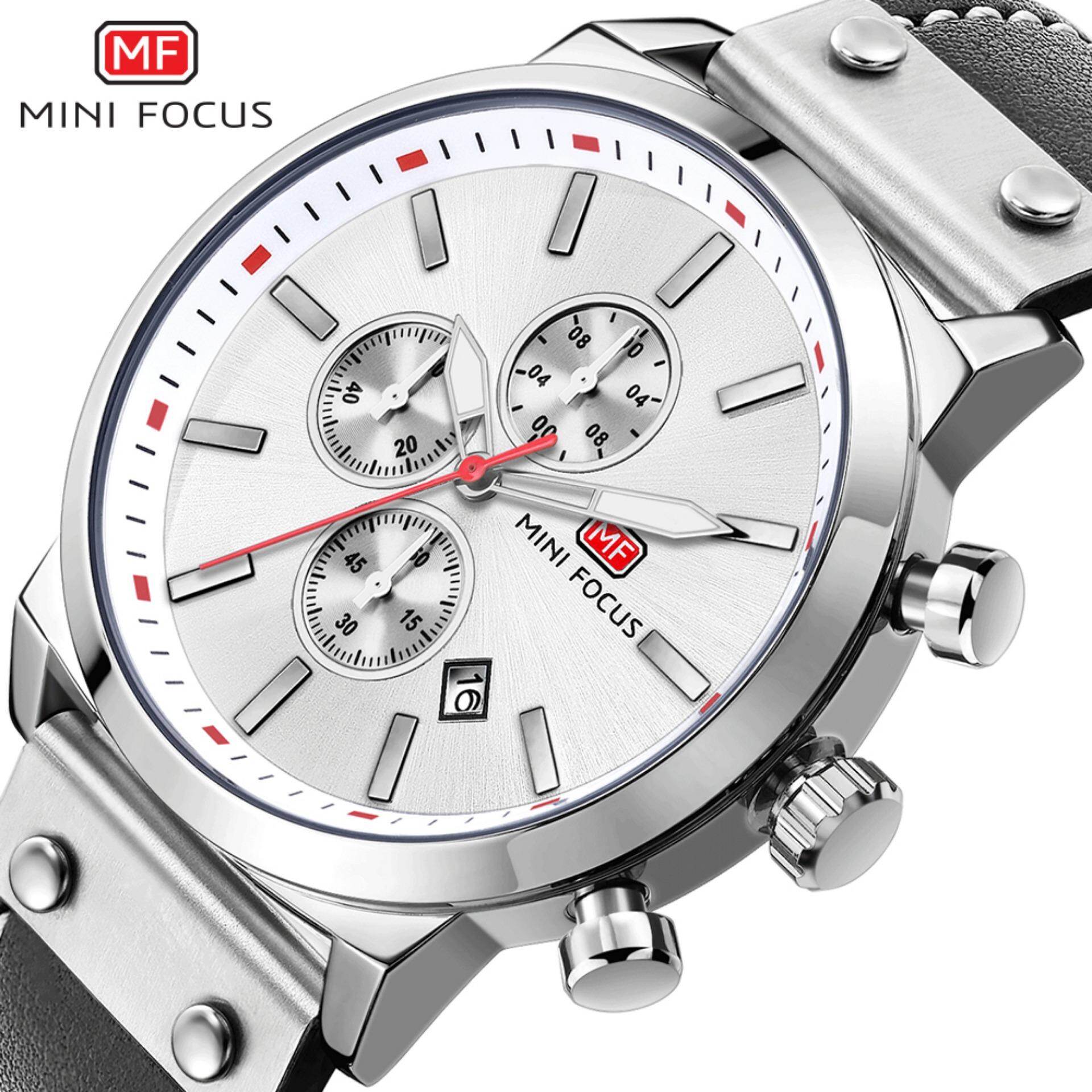 MINIFOCUS MINI FOCUS MF0110G สุดหรูนาฬิกาข้อมือมียี่ห้อสำหรับ Man แฟชั่นผู้ชายกีฬานาฬิกาควอตซ์ ...
