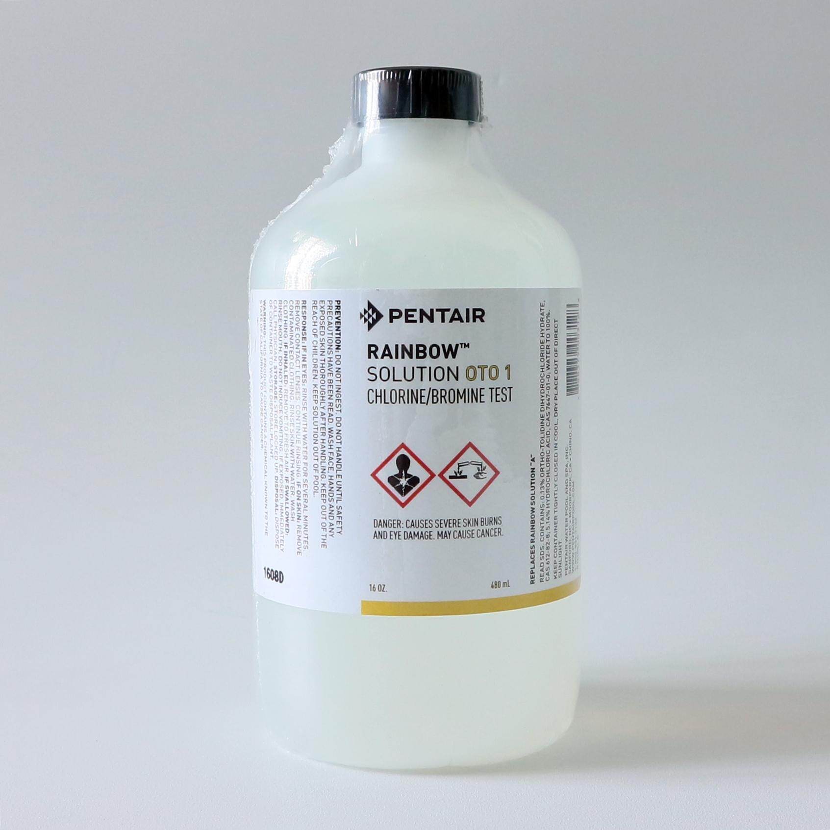 Pentair Rainbow Solution OTO 1 Chlorine / Swimming Pool Bromine Test ...