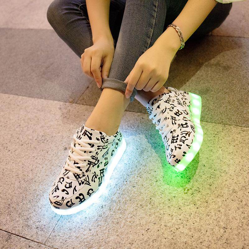 USB CHARGING Luminous SHOE Boys Cool LED Light SHOE SPORT - Taobao ...