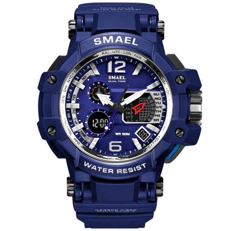 SMAEL Mens Date Watches Fashion Top Brand Luxury LED Chronograph Casual ...