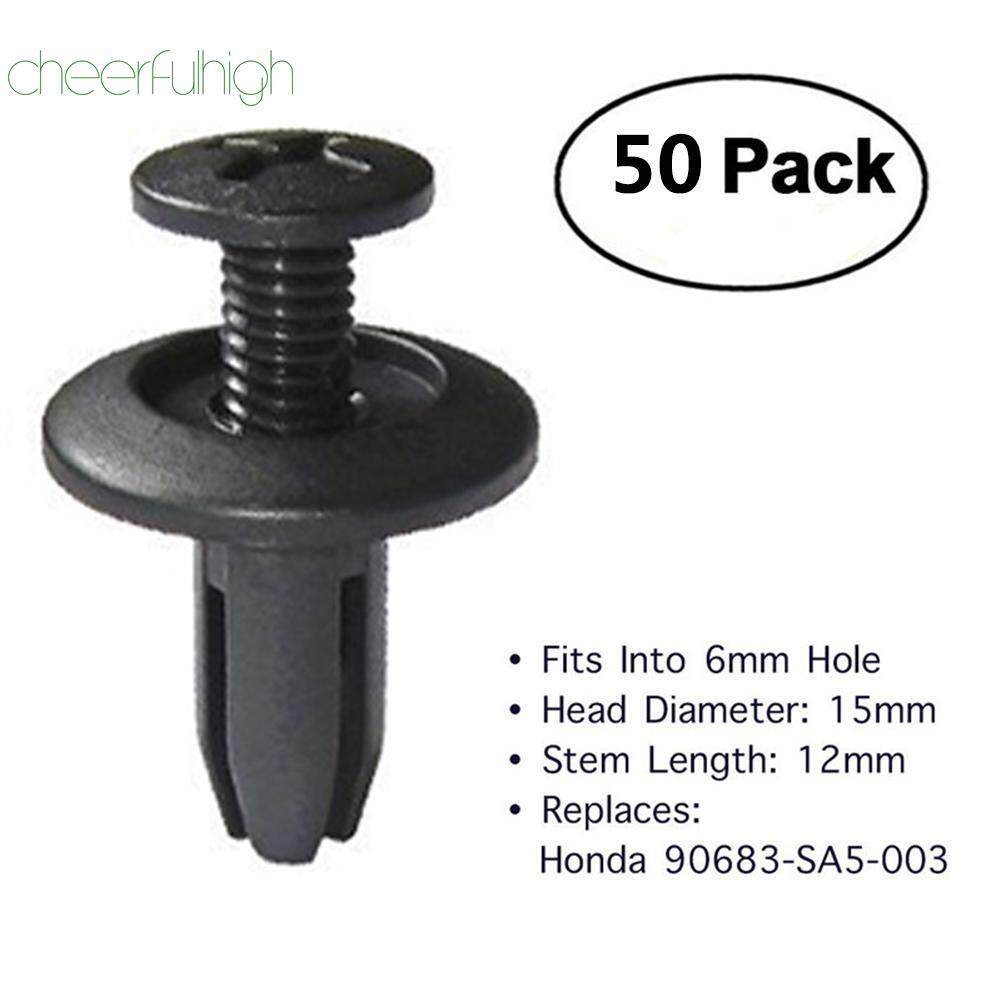 [Cheerfulhigh] [NEW]50pcs 6mm Hole Car Fender Plastic Push Pin Rivets ...