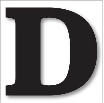 ALPHABET D BLACK ACRYLIC LASER CUT LETTERING - ALPHABET AND NUMBER ...