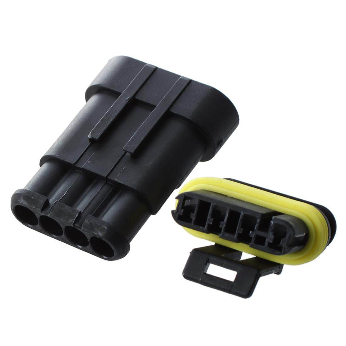5 Kit 4 Pin Way Waterproof Electrical Wire Connector Plug - yomichew ...