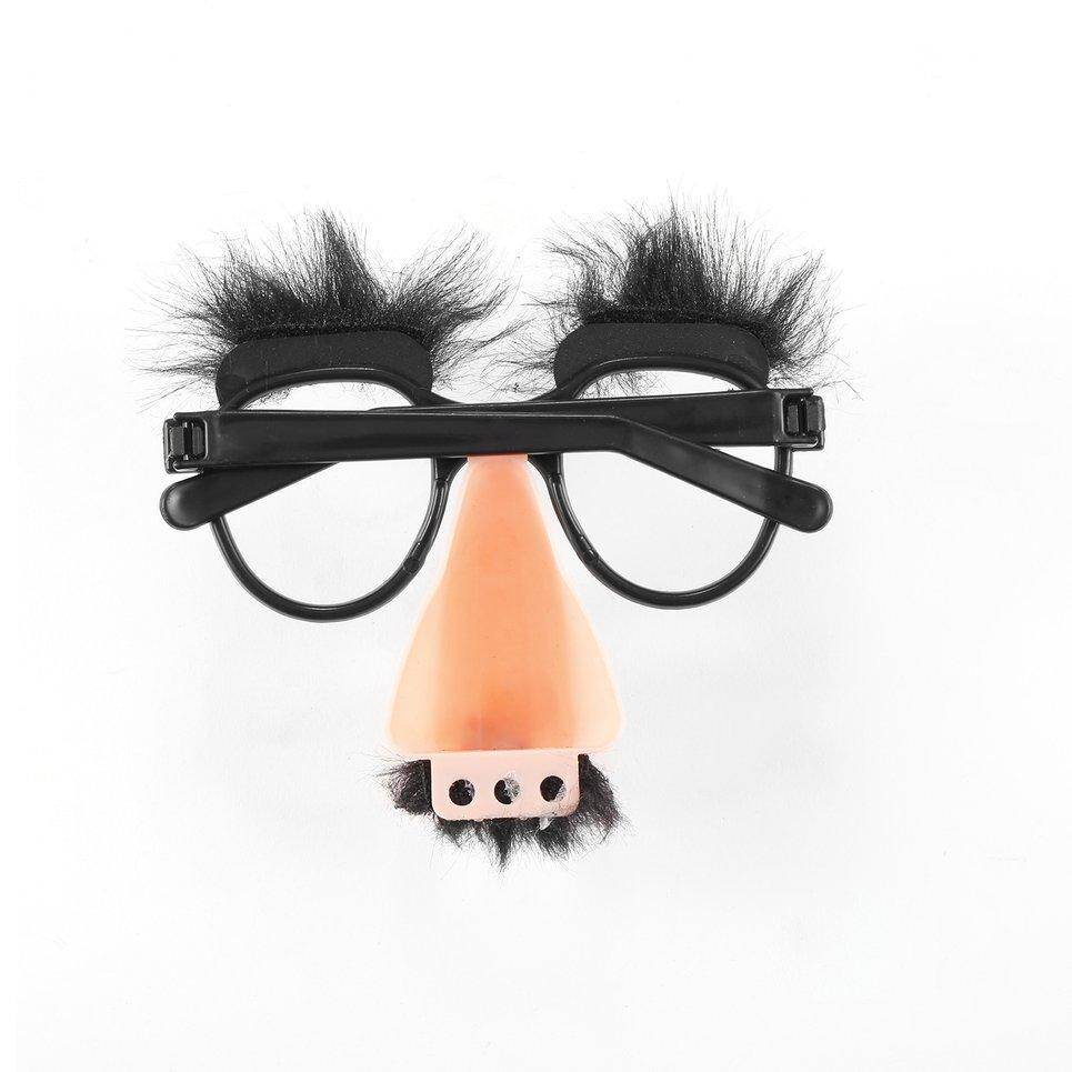 Beau แว่นตากันแดด Mustache Fake Nose Clown Fancy Dress up Costume Props ...