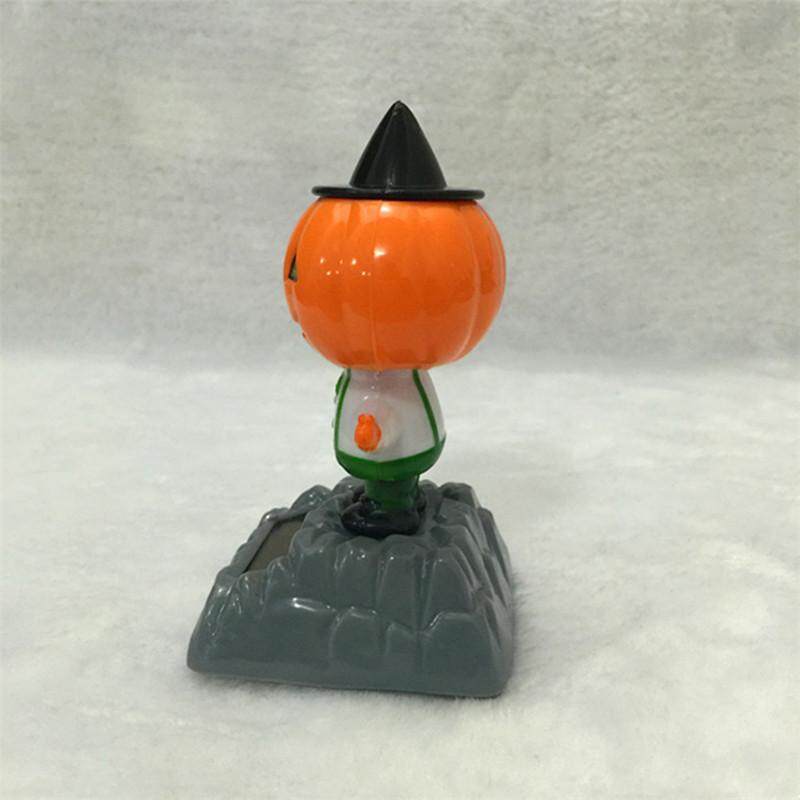 เครื่องประดับรถฮาโลวีนส่ายหัวตุ๊กตาพลังงานแสงอาทิตย์ B obble นักเต้น ...