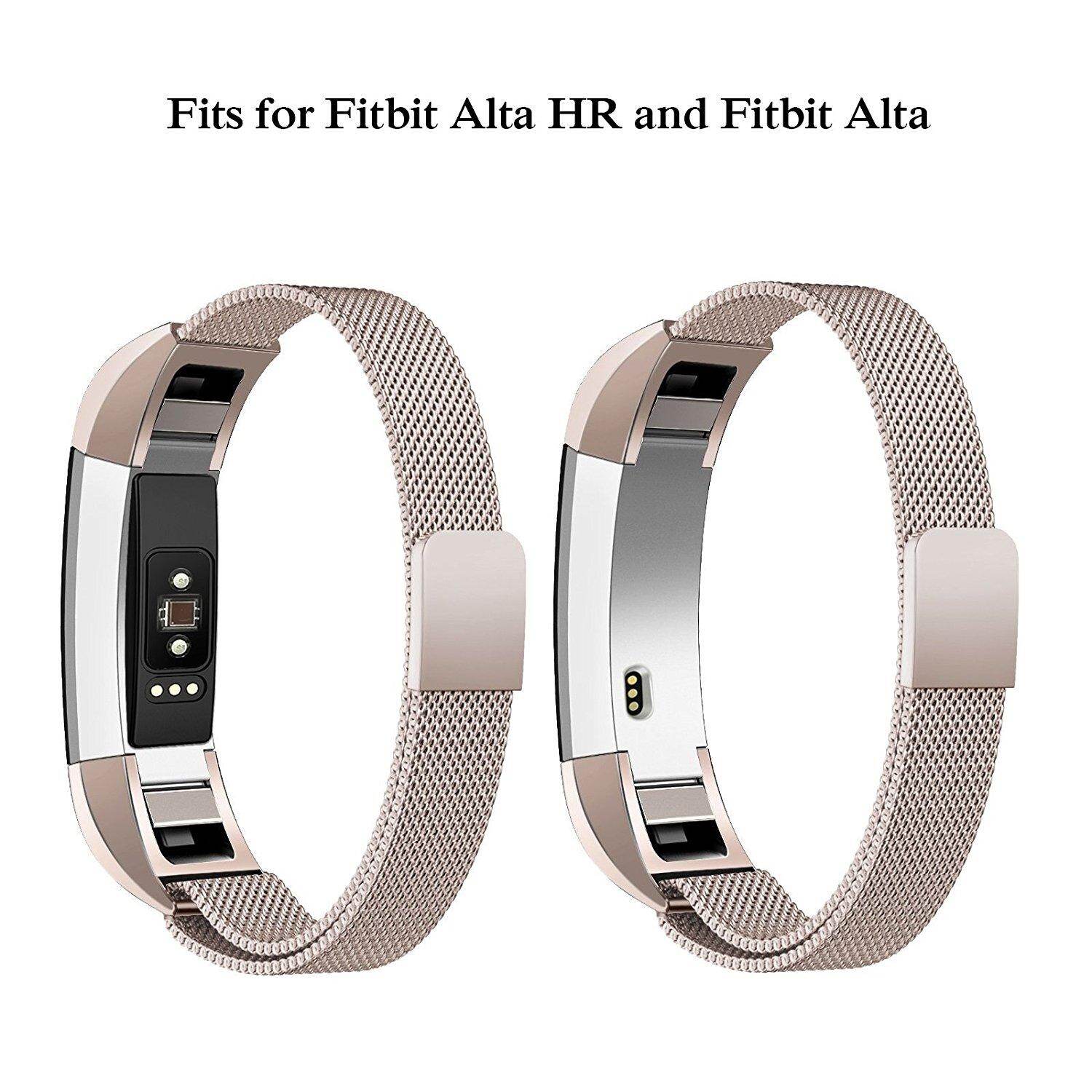 Metal Bands Compatible for Fitbit Alta,Adjustable Milanese Stainless ...