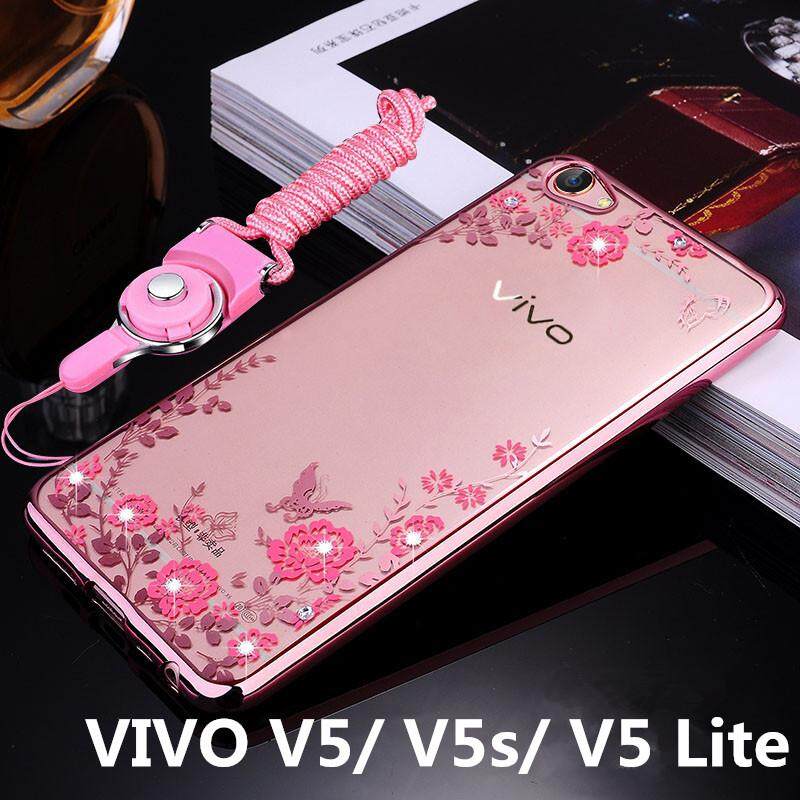 For VIVO V9 V7 Plus V5s V5 Y81 Y71 Y69 Y65 Y55s Y55 Y53 Y35 Y31 V3 Max Soft Flower Casing Phone ...
