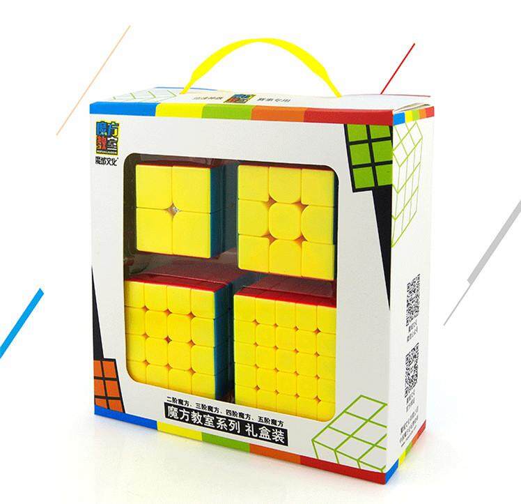 Dreamtale Moyu Rubik's cube Rubiks cube 4 in 1 Set 4pcs Set Brain Teaser Cube(2x2,3x3,4x4,5x5 ...