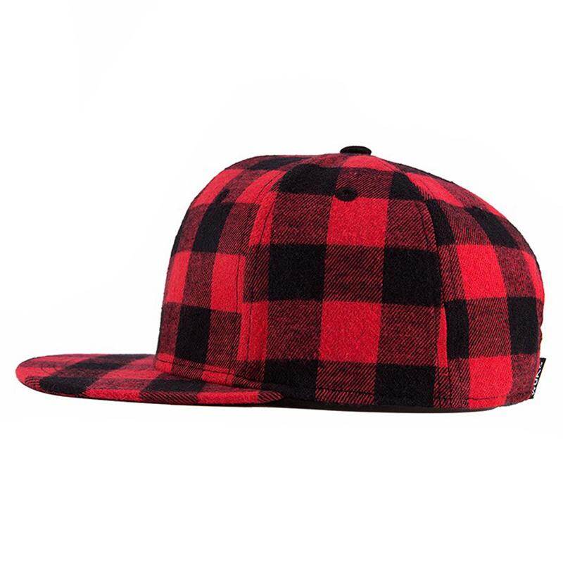 WuKe Plaid Snapback Hip Hop Cap Baseball Skateboard Hip Hop Cap Men ...