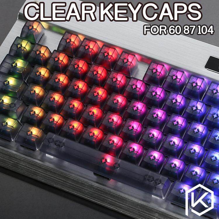 ABS Clear Keycaps ABS Plastic OEM Profile Fits Cherry switches ...