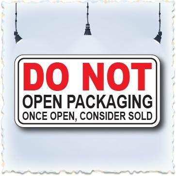 DO NOT OPEN PACKAGING ONCE OPEN, CONSIDER SOLD PP SIGN BOARD 100X200MM ...