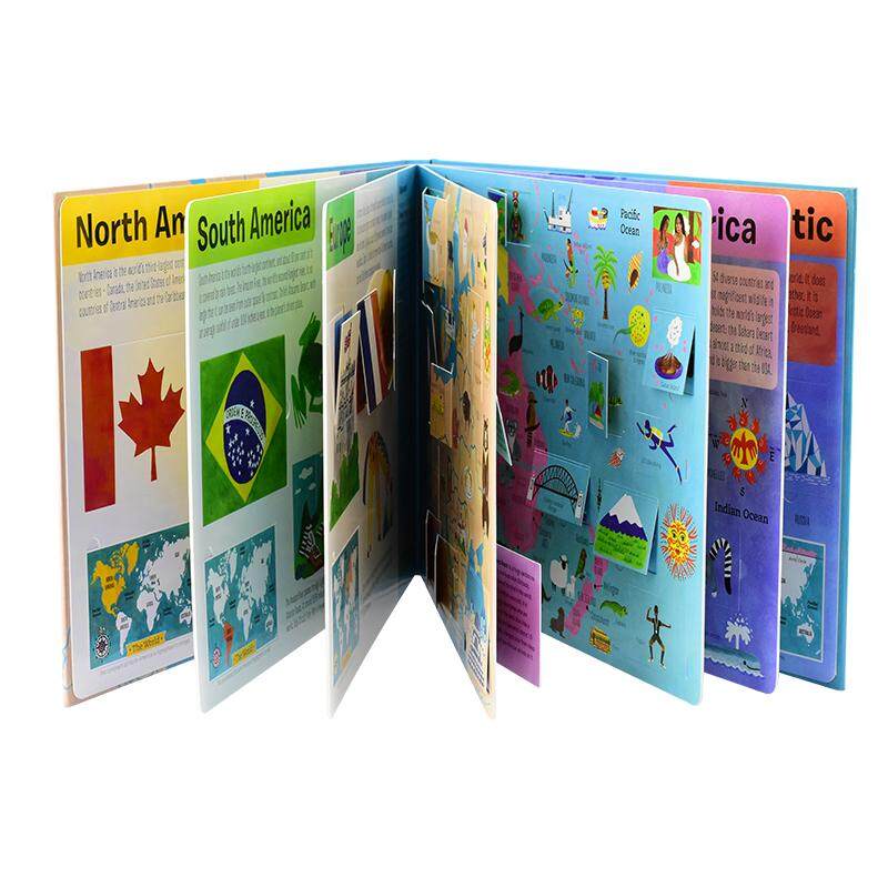 Original Children Popular Books The Seven Continents Of The World Board ...