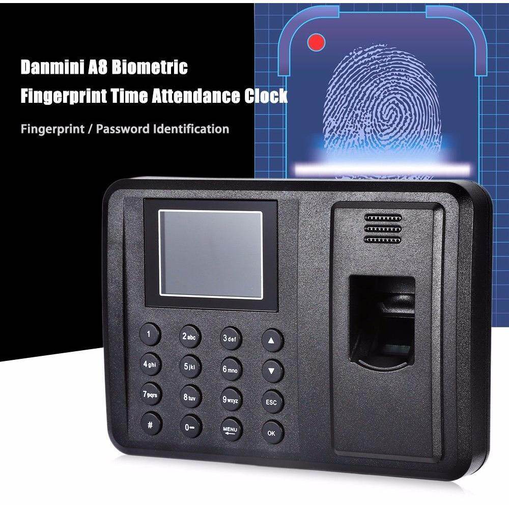 Fingerprint Time Attendance Digital Finger Print Punch Card Machine (2 ...