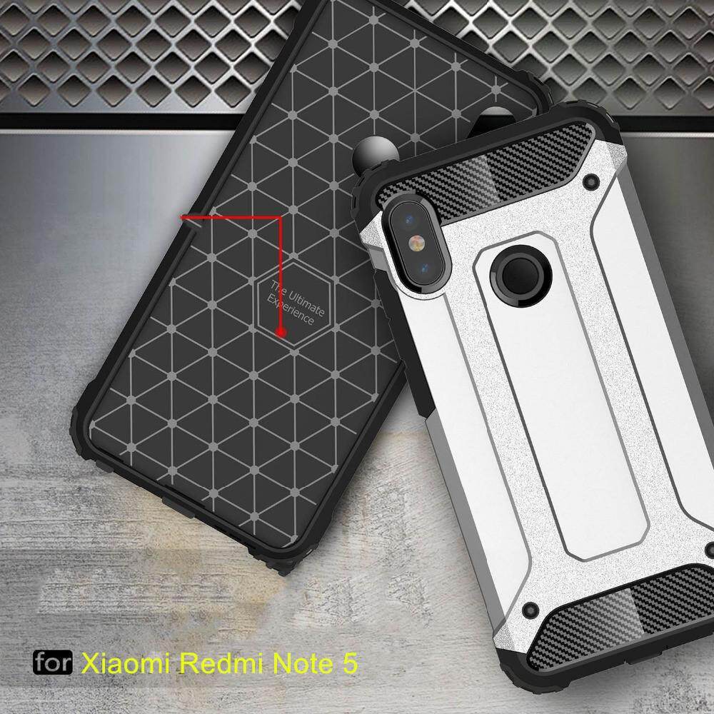 For Xiaomi Redmi Note 5 Phone Case, Shockproof Hard Rugged Hybrid Armor ...