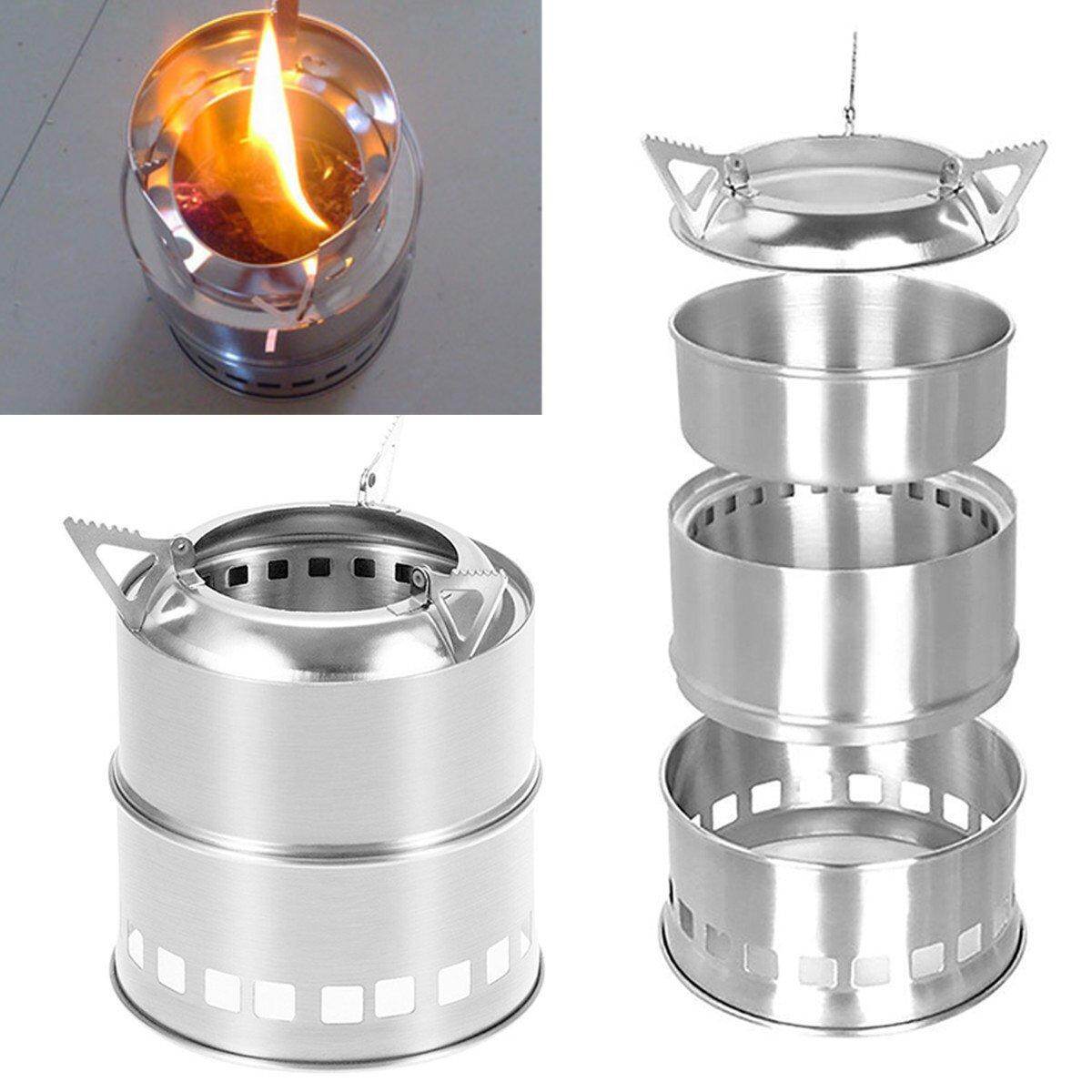 Outdoor Wood Stove Backpacking Portable Survival Wood Burning Camping ...