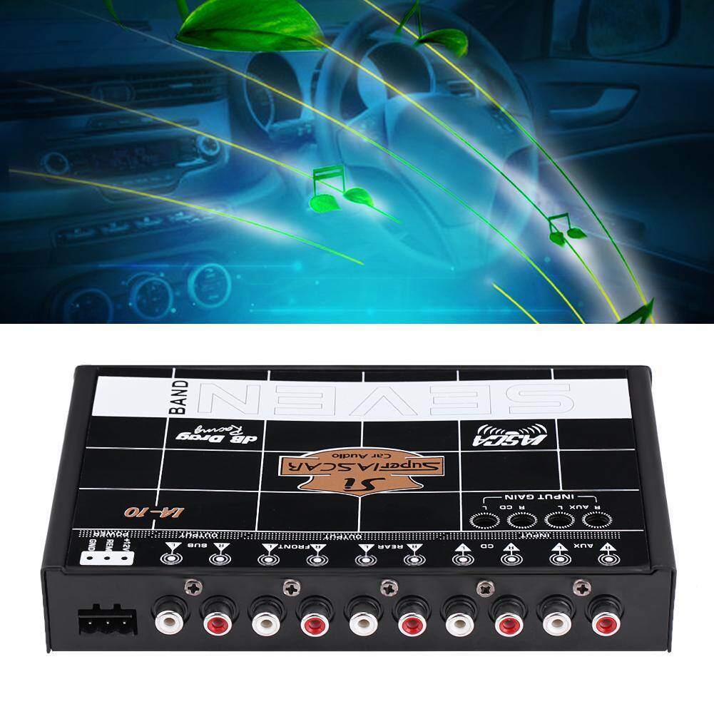 Car Audio Modified Graphic Equalizer EQ 7s Car Audio Stereo Tuner W/ 3 ...