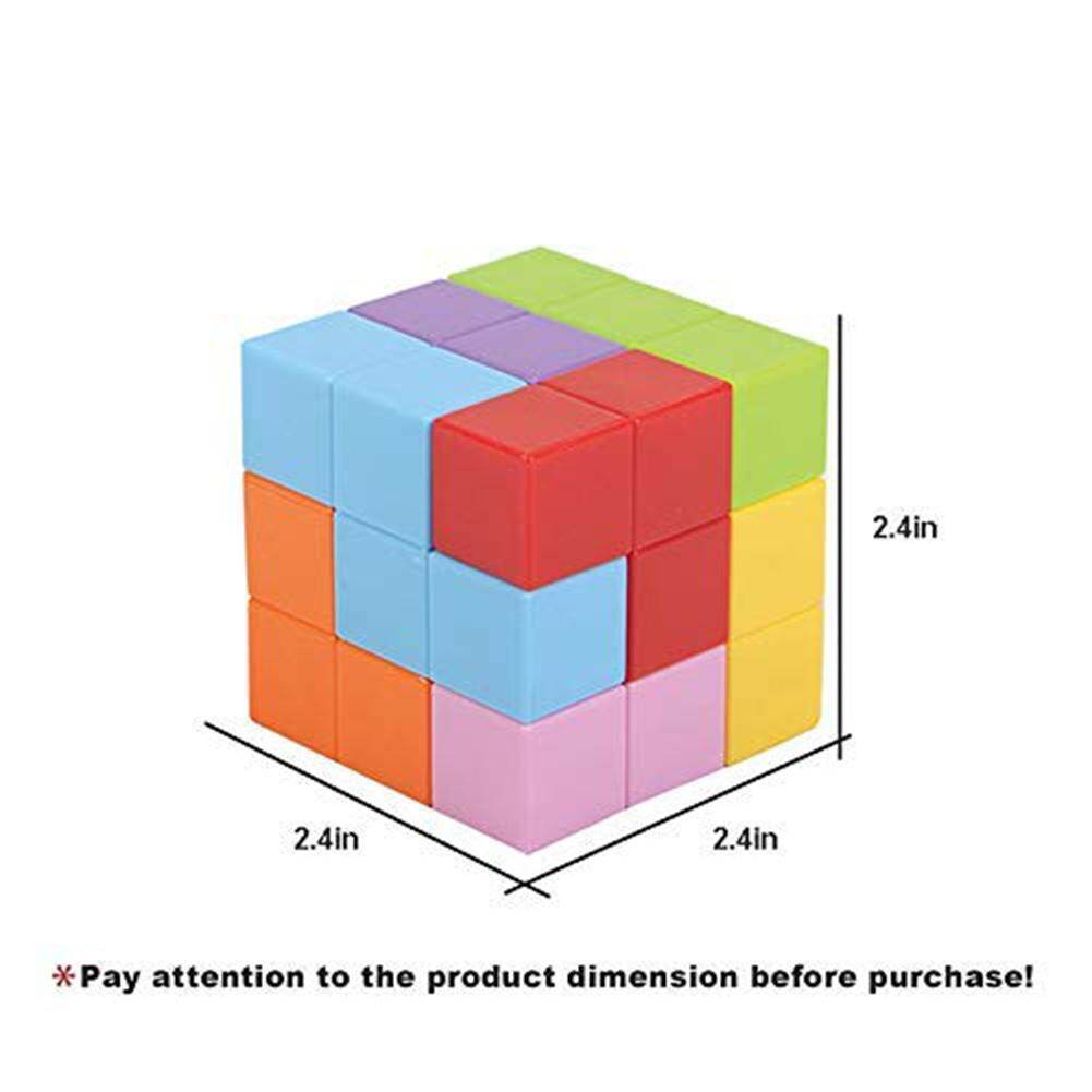 HiQueen Square Magnets Cube Magnetic Building Blocks Cube Toys 7 ...