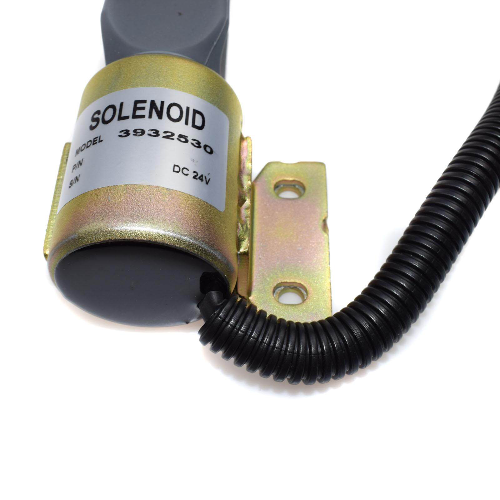 Engine Shut Off Solenoid for Cummins 4BT 6BT 5.9L 24V Excavator 3932530 SA-4756-24 SA-4891-24 ...