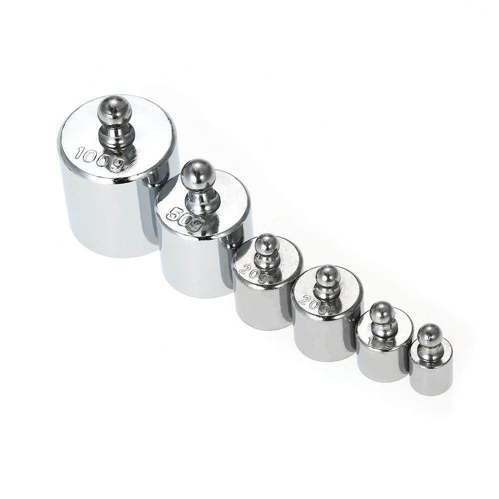 6pcs Weight 5g 10g 2x20g 50g 100g Grams Precision Calibration Weights Kit Set Total 200g with ...