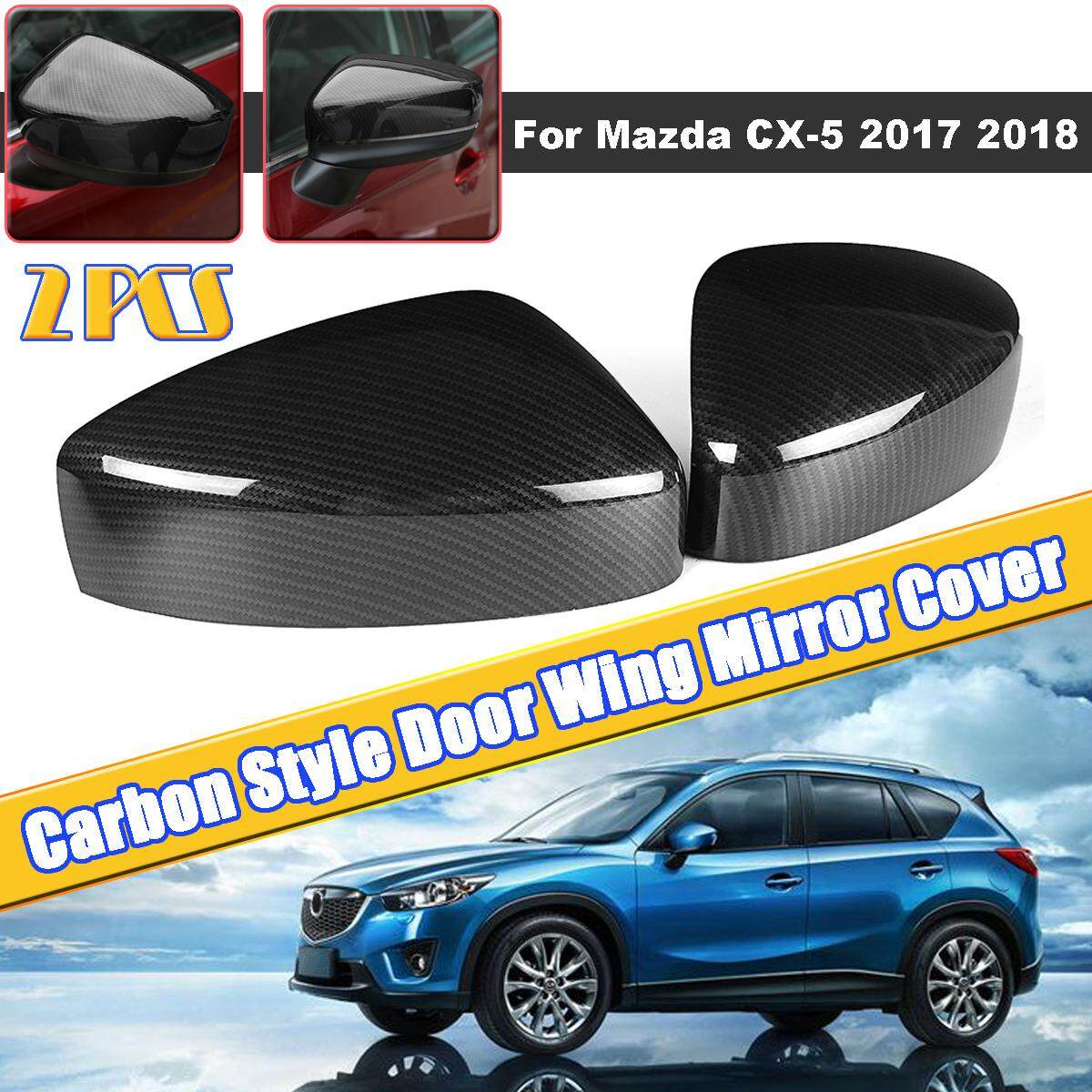 Sport Carbon Fiber Rearview Mirror Cover Trim For Mazda CX-5 CX 5 2017 ...