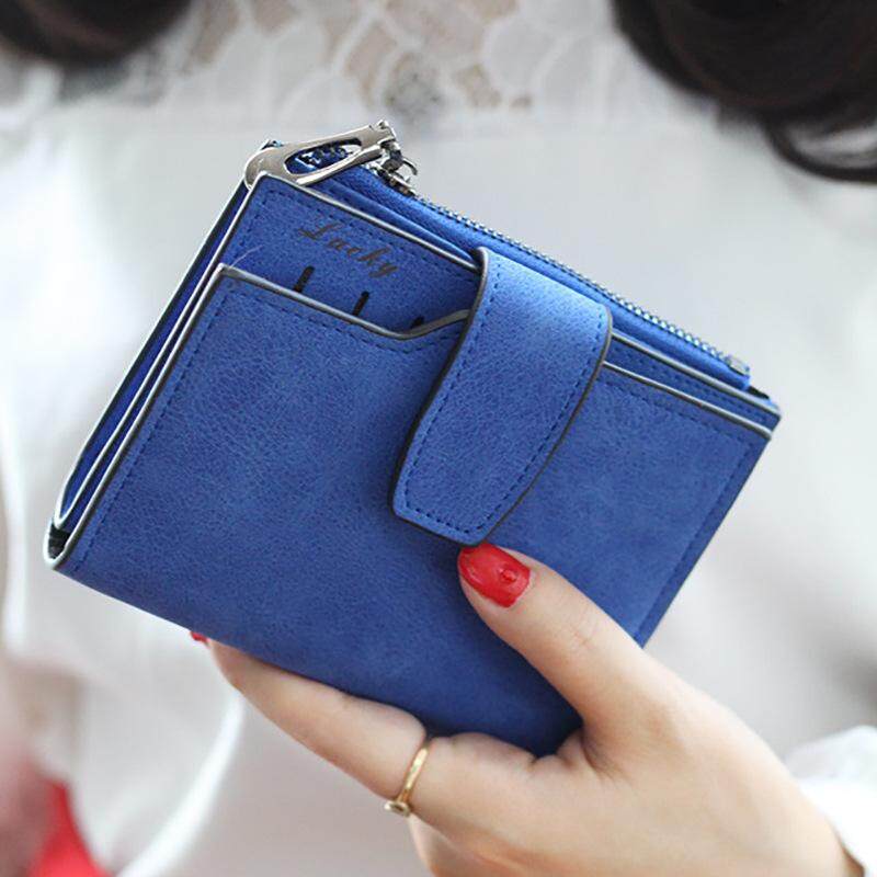 Fashion Small Female Purse short purse Lady Letter Snap Fastener Zipper ...