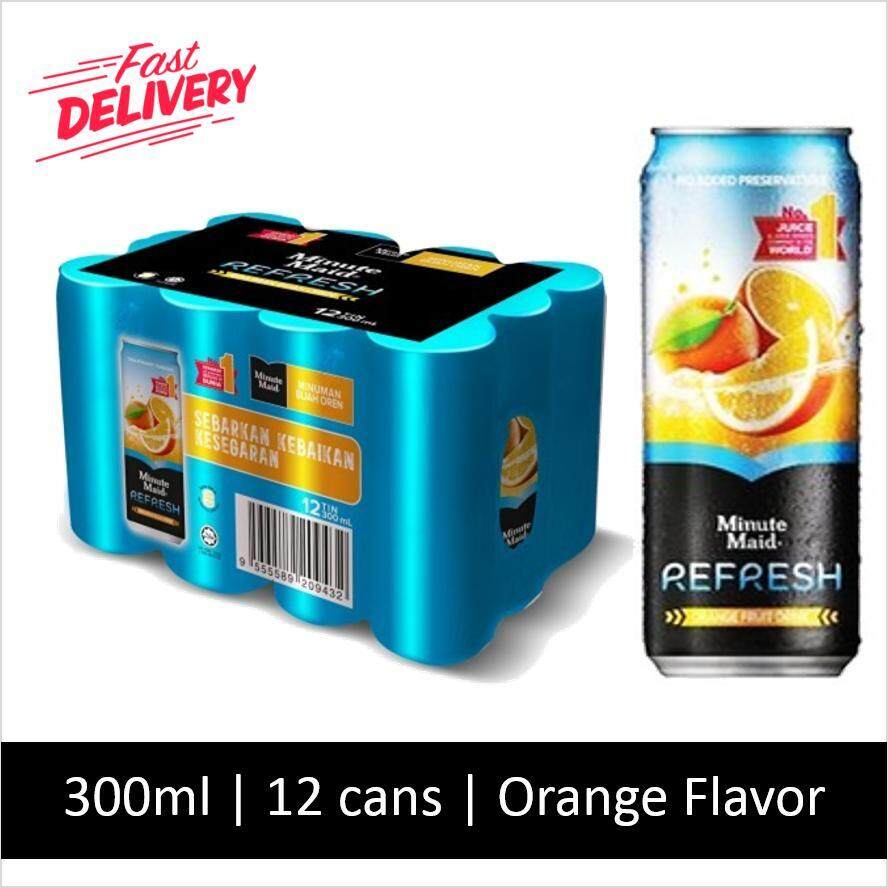 Minute Maid Refresh Orange 300ml x 12 cans | Lazada