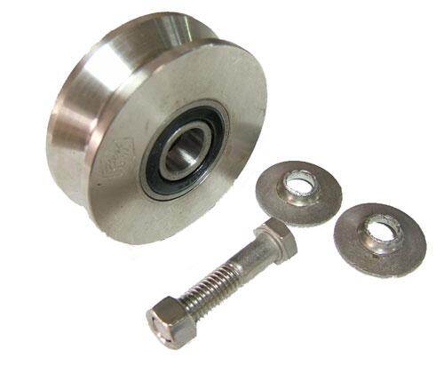 4 inch SLIDING GATE BOTTOM ROLLER WHEEL V-GROOVE (100mmx25mm)autogate ...