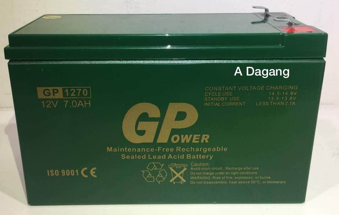 GP 7AH Backup Battery 12V (1 BOX 8 UNIT) | Lazada