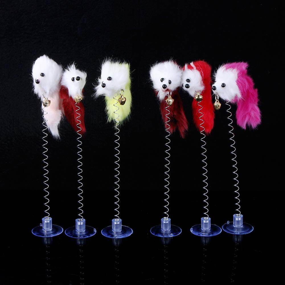 [Uebfashion Hot Selling] Elastic Cat Toys Feather False Mouse Sucker ...