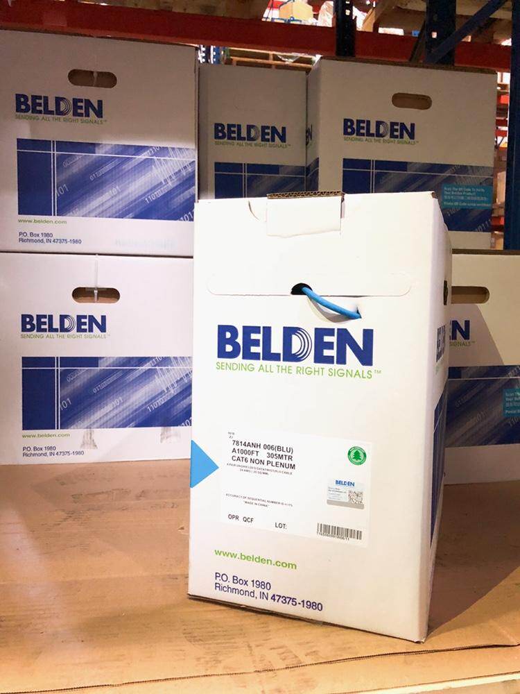 BELDEN 7814ANH 006A1000 CAT6 CABLE 4PR 24AWG PO LSNH BLUE 1000 FEET | Lazada