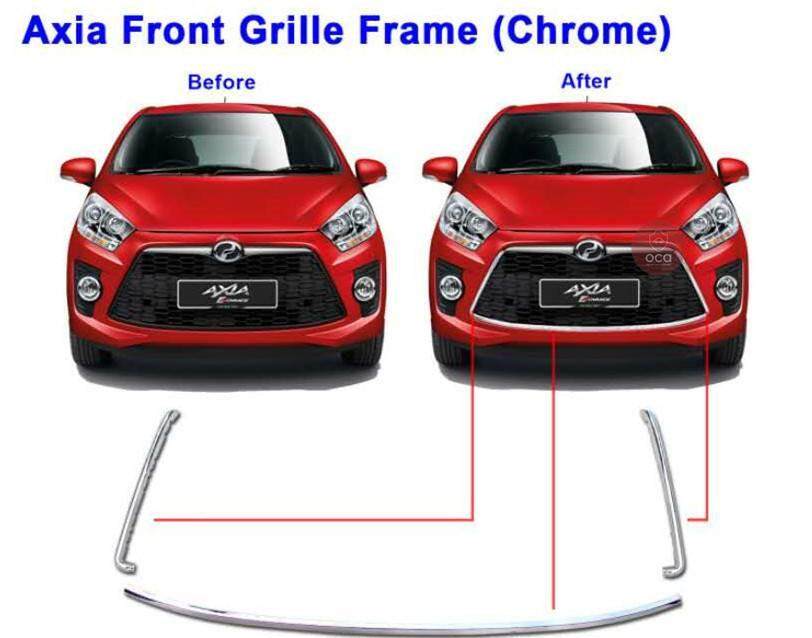 Front Grille Frame Chrome for Perodua Axia | Lazada